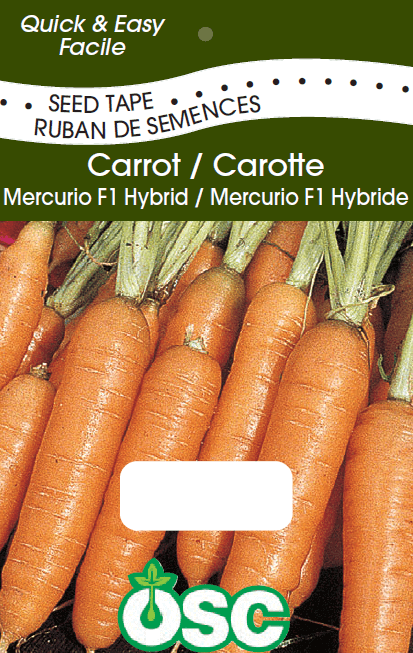 Carrot Mercurio F1 Hybrid Seed Tape 1005 | OSC Seeds